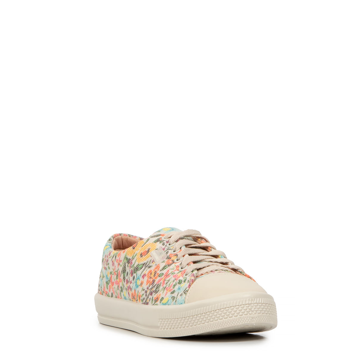 Tênis de Lona Estampa Floral Mini - Constance Calçados