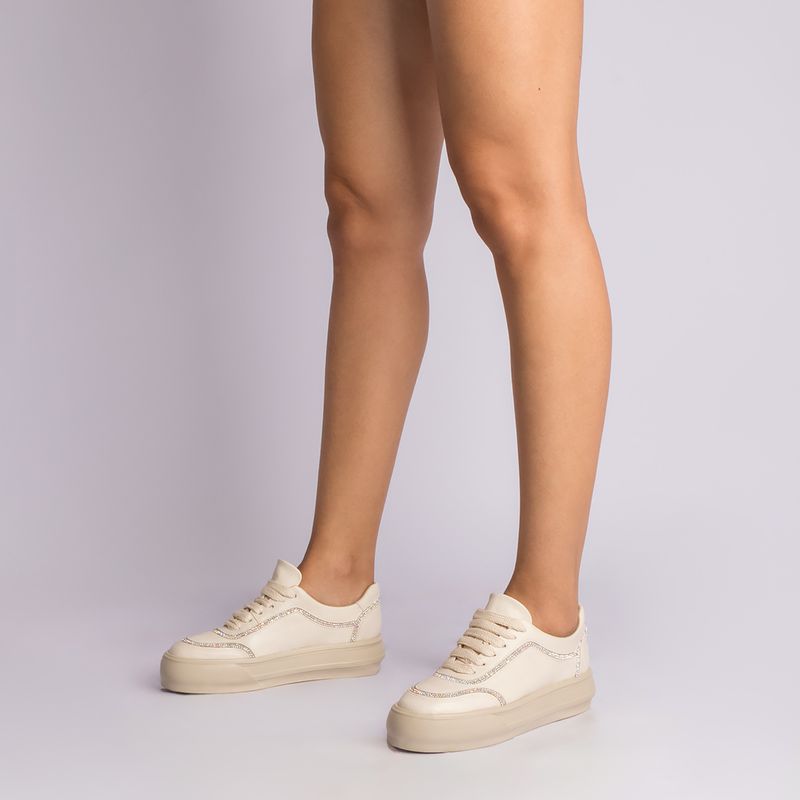 Tênis Off White Strass