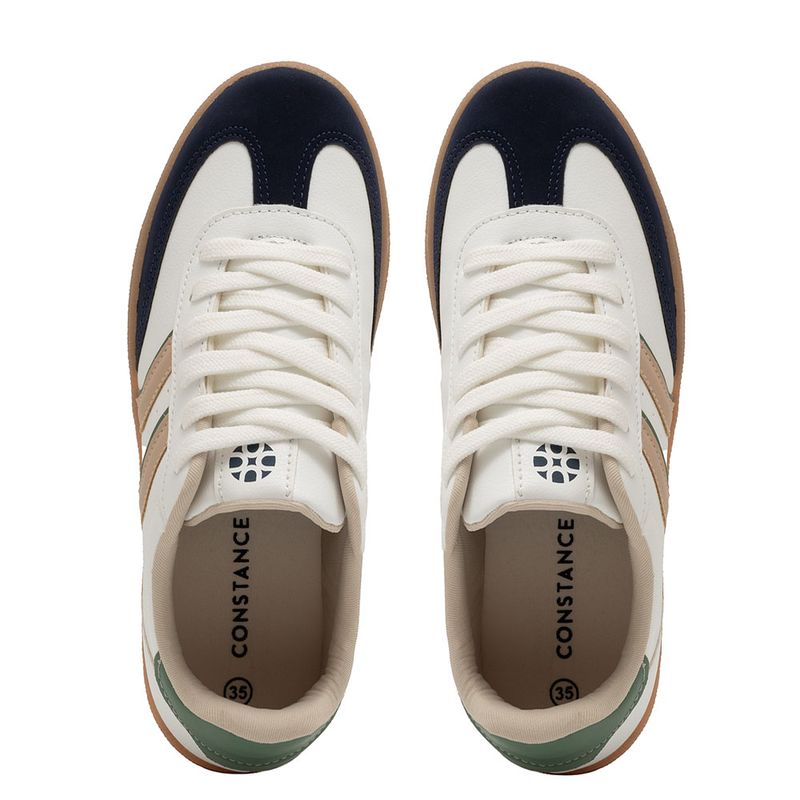 Tênis Azul Com Recortes